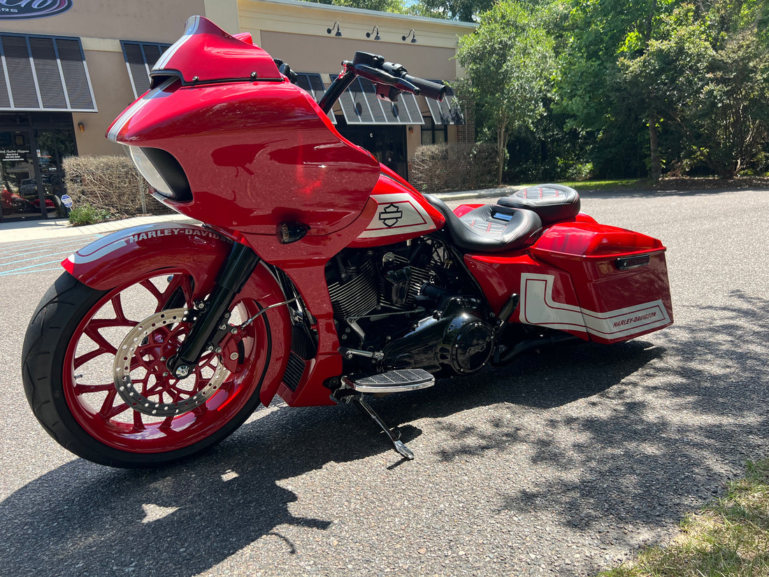 2019 Red Fat Tire Road Glide – Camtech Custom Baggers